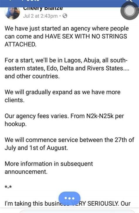 Popular Facebook Feminist To Launch Free Sex Hookup Site Romance Nigeria