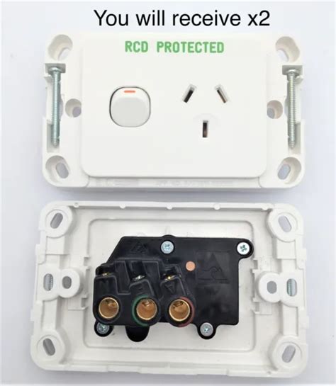 Clipsal 2015 Grrcd We Switched Socket Powerpoint Rcd Protected 10a 250vac X2 70 00 Picclick Au