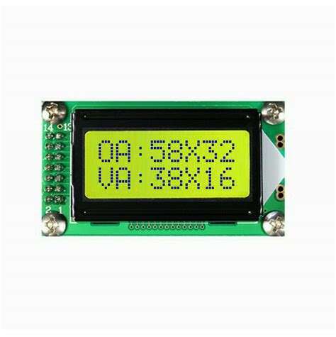 Dot Matrix X Character Font Stn Yellow Green Mode X Type