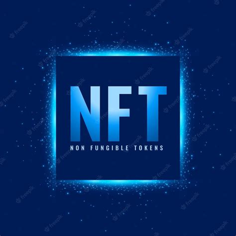 조명 효과가 있는 가상 Nft 대체 불가능한 토큰 배경 무료 벡터