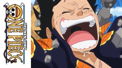 Luffy S Grizzly Magnum Against Pika English Dub Youtube
