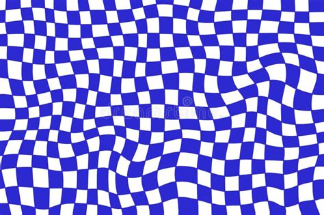 Pattern Psychedelic Checkerboard Groovy Texture Stock Illustration