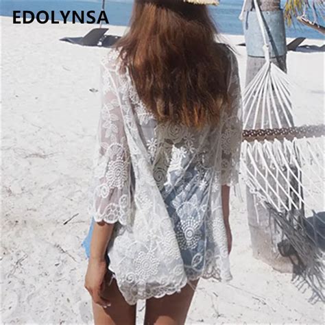 Buy New Arrivals Sexy Beach Cover Up Lace Swimwear