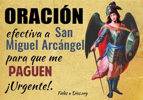 Oración Efectiva a San Miguel Arcángel para que me Paguen Urgente Fieles a Dios