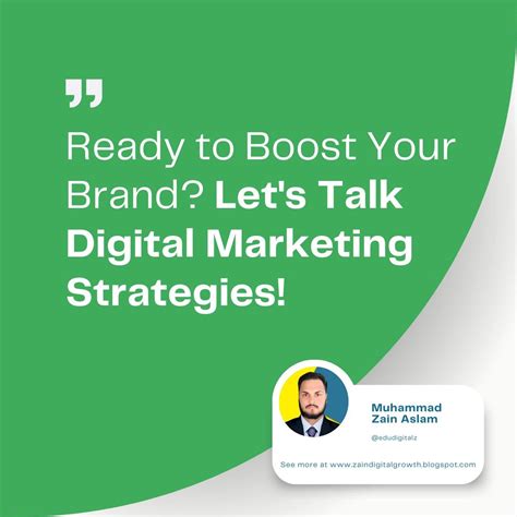 Boost Your Brand With Digital Marketing Strategies By Muhammad Zain