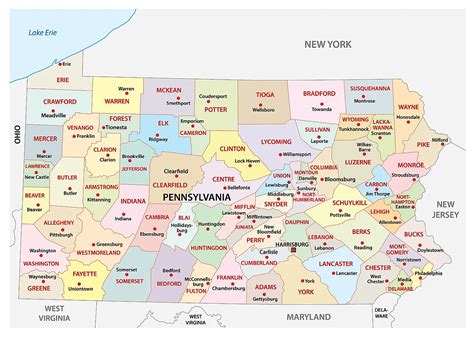 Printable Map Of Pennsylvania Counties Printable Word Searches