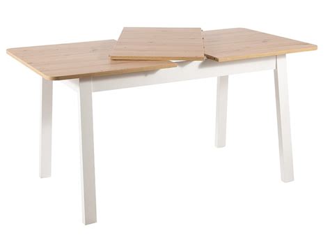 Masa Extensibila Ikar Stejar Alb Mat L74 X H78 X L124 168 Cm Favmob Ro