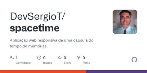 GitHub DevSergioT spacetime Aplicação web responsiva de uma cápsula