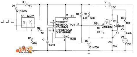Igbt Drive Circuit Diagram Composed Of 555 Timer Control Circuit Circuit Diagram