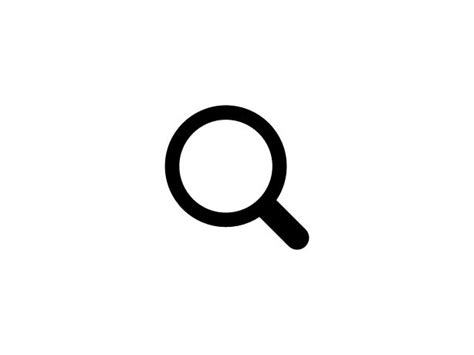 A Magnifying Glass Is Shown In Black And White With The Word Search