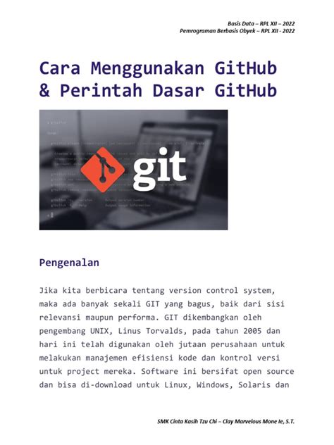 cara menggunakan github pdf