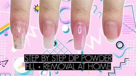Diy Dip Powder Fill Removal At Home The Beauty Vault Youtube
