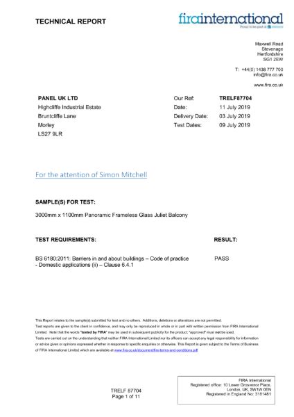 Test Report Bs 6180 Panoramic Bear Metals Nbs Source