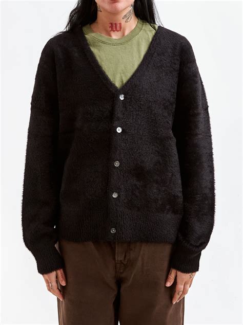 Stussy Shaggy Cardigan W Black Goodhood