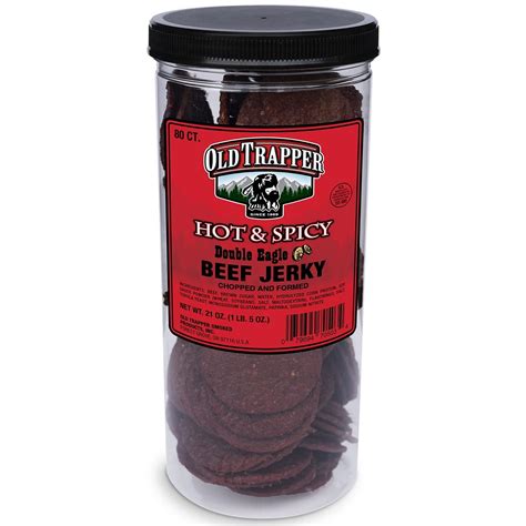 Hot Spicy Double Eagle Jerky Traditional Style Real Wood Smoked 1