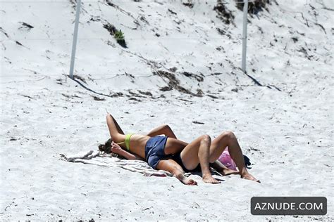 Tiger Lily Hutchence With Pond Frontman Nick Allbrook At The Beach In