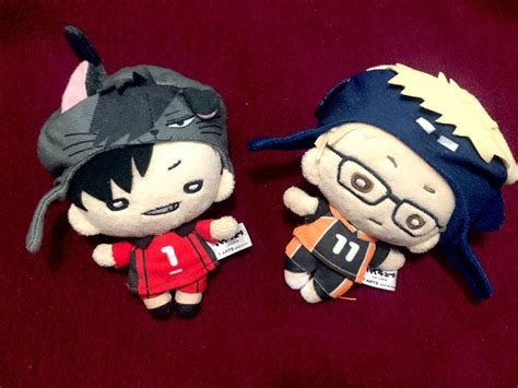 Haikyuu Nitotan Plush Tsukishima Kei And Tetsurou Kuroo Hobbies And Toys