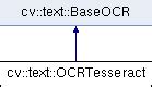 OpenCV Cv Text OCRTesseract Class Reference
