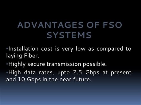 Ppt Next Generation Of Wireless Communication Free Space Optics Powerpoint Presentation Id