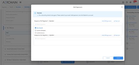 Section Wise Approval Feature For Vendor Onboarding