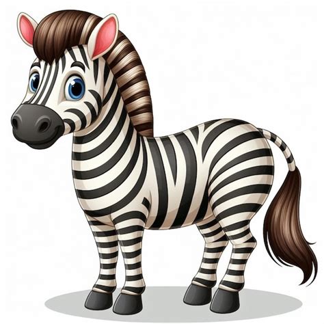 Premium Vector Cute Zebra Vector Cartoon Illustration