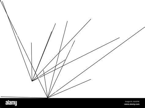 Random Structure Of Angular Geometric Lines Element Irregular Abstract Lines Element Vector