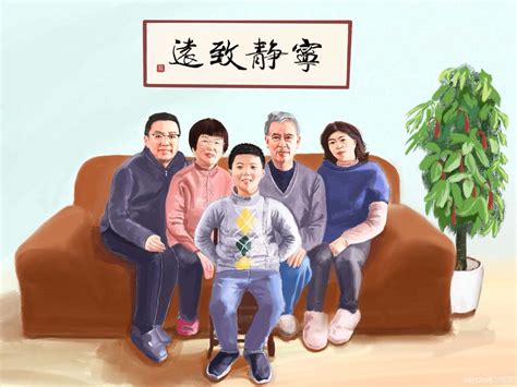全家福风格插画设计作品 设计人才灵活用工 设计dna