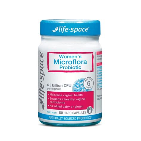 Life Space Womens Microflora Probiotic 63 Billion Cfu Per Cap 60
