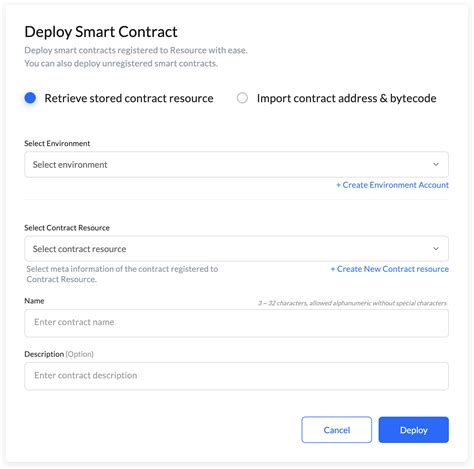 Contract Deployment