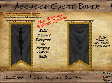 Second Life Marketplace Assassin Wall Banner