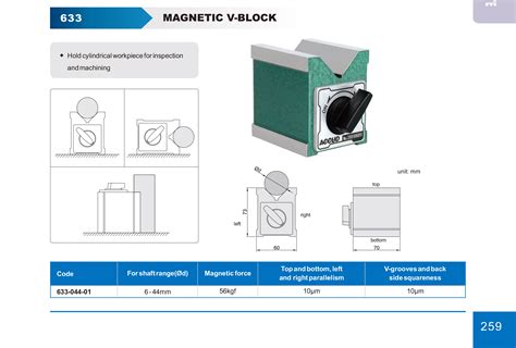 Magnetic V Block Accud