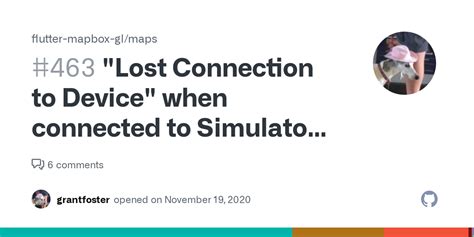 lost connection to device when connected to simulator running ios 14