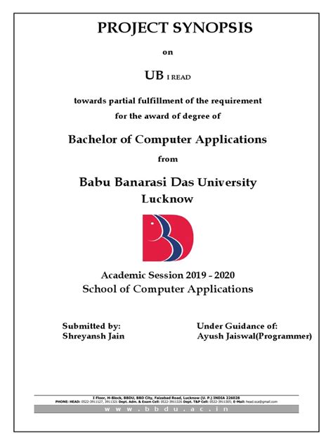 Project Synopsis Shreyansh Pdf Operating System Postgre Sql