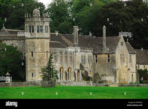 The Atmospheric Lacock Abbey Which Originated In Medieval Times