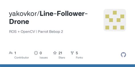 Github Yakovkorline Follower Drone Ros Opencv Parrot Bebop 2