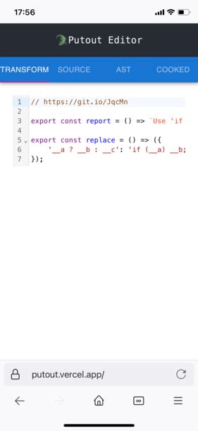 Introducing Mobile Editor For Putout Javascript In Plain English