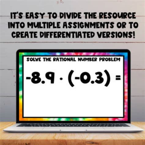 Multiply And Divide Positive Negative Decimals Rational Numbers Digital