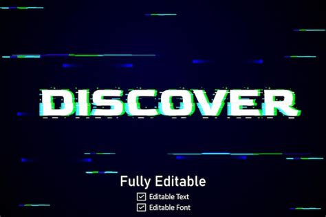 Premium Vector Futuristic Glitch Text Effect For Video Game Text For