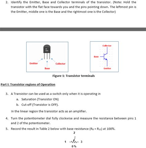 Solved Eet120 Semiconductor Devices Experiment 5 Bipolar