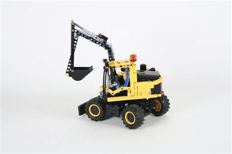 Lego Moc Wheeled Excavator By Thirdwigg Rebrickable Build With Lego
