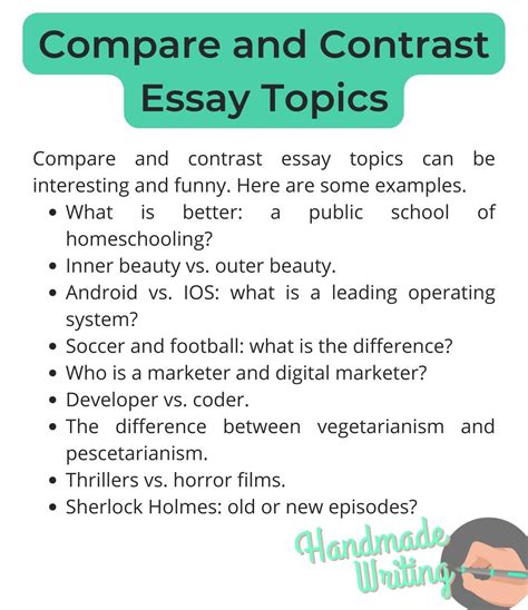 Free Compare And Contrast Essay Conclusion Examples Gskool