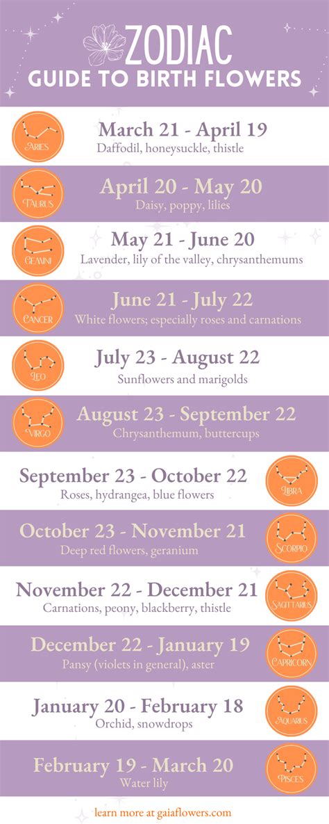 Whats Your Zodiac Flower Our Guide To Birth Flowers