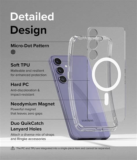 Ringke Fusion Compatible con MagSafe Funda diseñada para Samsung Galaxy S24 Plus 5G recortes