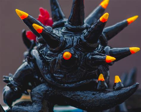This Awesome Marios Fury Bowser Clay Sculpture Glows In The Dark