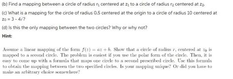 Solved Consider The Circle Of Radius R Centered At A Point Chegg