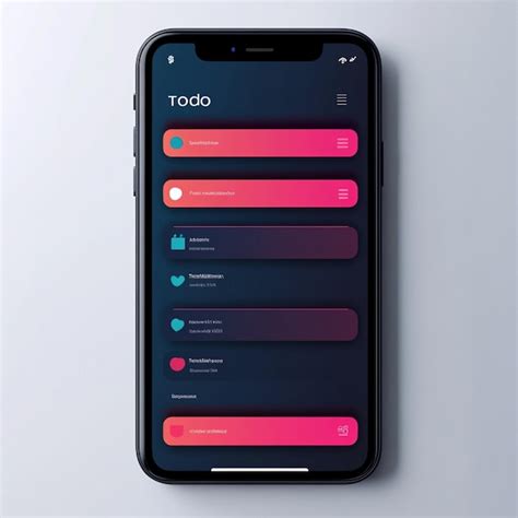 Ui Simples Para Um Aplicativo De Lista De Tarefas Imagem Premium