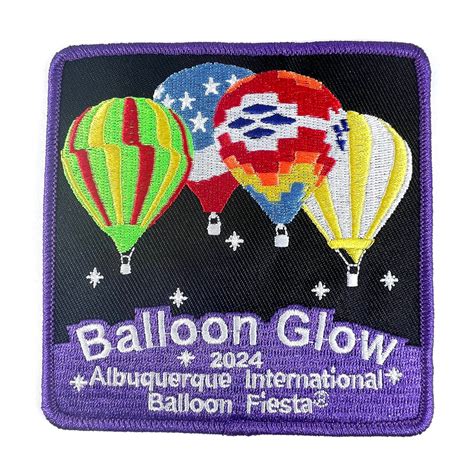 2024 Balloon Glow Patch Balloon Fiesta Stuff