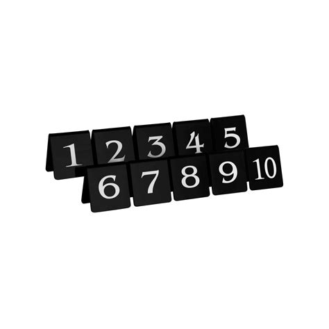 Tablekraft A Frame Table Number 1 10 Gensan Hygiene