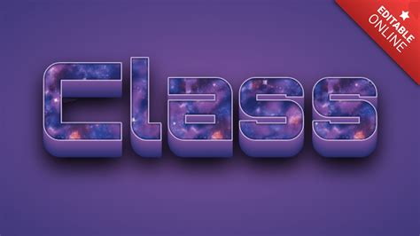 Class Text Effect Generator