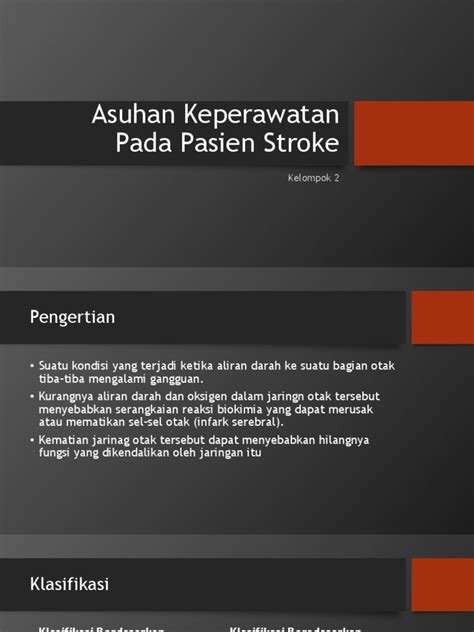 Asuhan Keperawatan Pada Pasien Stroke | PDF